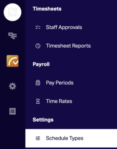 Setup Schedule Types - Remote Flow Help